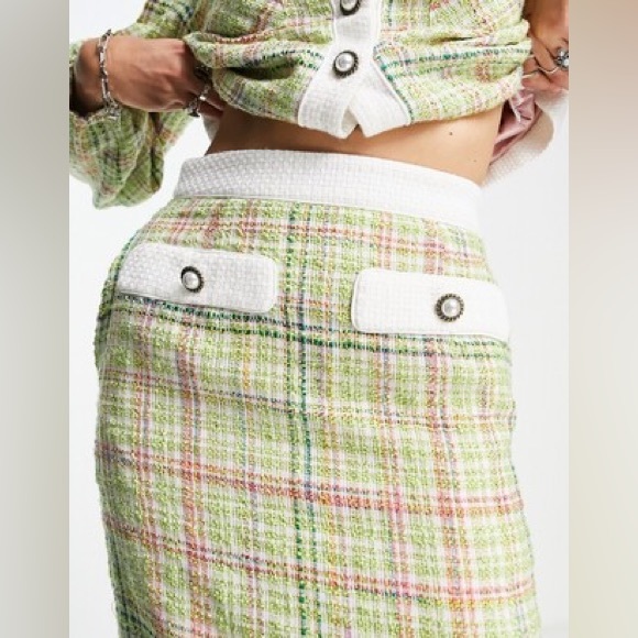 Sister Jane | Skirts | Sister Jane Pastel Tweed Set | Poshmark